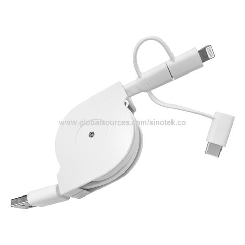 Buy Wholesale China C89 8pin 3in 1 Retractable Mfi Lightning Cable Usb ...