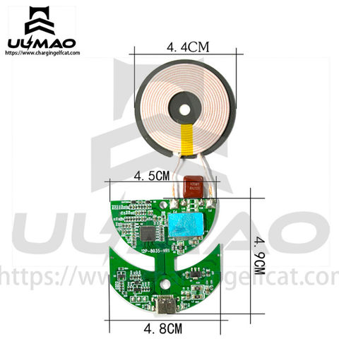 15W 1 coil magnetic wireless charger module PCBA, DIY wireless charging ...