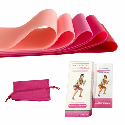 FULI Yoga Resistance Bands Elastic Fitness Rubber Thigh Pull Rope Bands ...