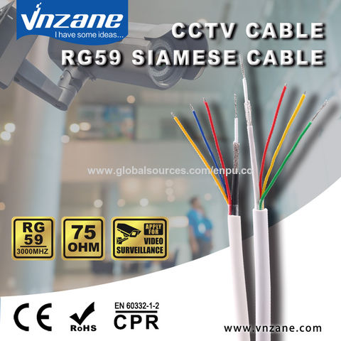 China 3+1 Slim Coaxial Cable 75OHM CCTV Cable Perfect for CCTV ...