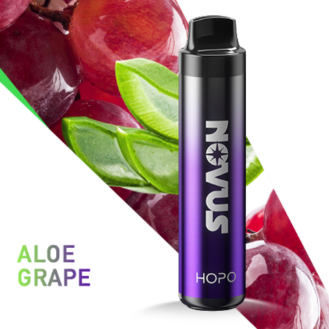 China HOPO NOVUS 8mL double cotton coil disposable vape device on ...