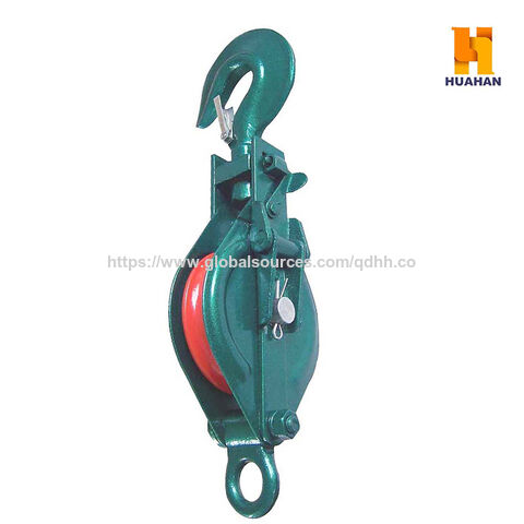 Buy Wholesale China Steel Pulley Block, Single Wheel With Hook, Open ...
