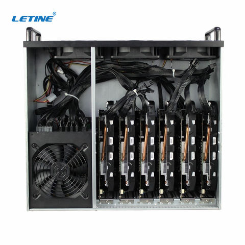 China 6 GPU Graphics Case Mining Miner 220HX 3090 Crypto Coin For ETH ...