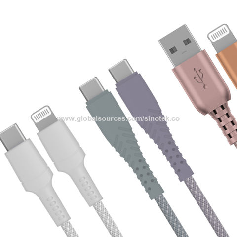 Buy Wholesale China Braided Fast Charging Cable Phone Mfi Lightning C89 ...