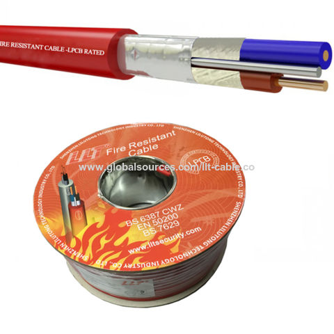 China Individual shields LSHF cable for fire detection, voice alarm ...