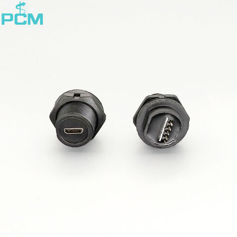 Buy Wholesale China Micro Usb Straight Ip67 Panel Junction Connector ...