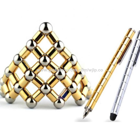 China Newest fidget toy the pen magnets fidget pen with magnet balls ...