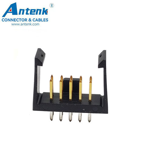 2.54mm Latch Header 2X5P DIP Straight type Box Connector, 2.54mm Latch ...