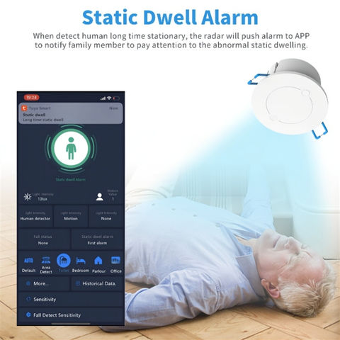 China Smart WiFi Zigbee Human Fall Down Sensor Elderly Care Human Body ...