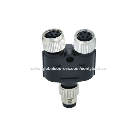 Buy Wholesale China Waterproof Y Type Connector M8 5pin 1 Female To 2 ...