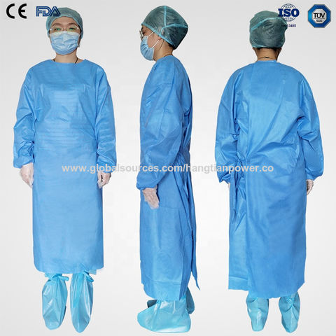 Disposable protective coverall wear medical hospital lab use PP PE SMS ...