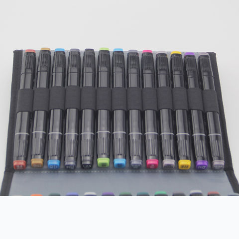 Alcohol Permanent Marker Pen,36 Colors Double Tip Permanent Art Marker ...