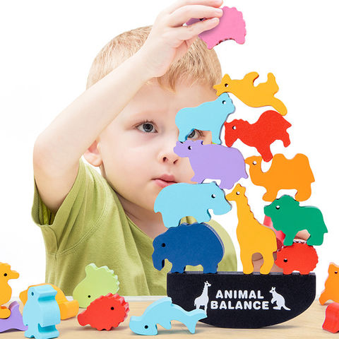 Buy Wholesale China Wooden Early Educational Toy Animal Block ...