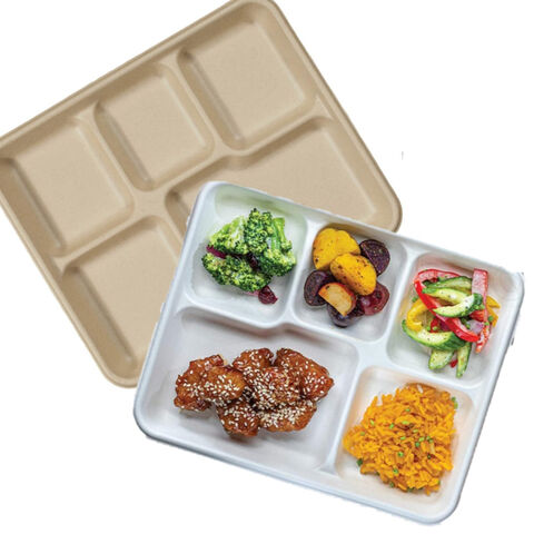 Buy Wholesale China 100% Compostable 6 Compartment Plates & Compartment ...