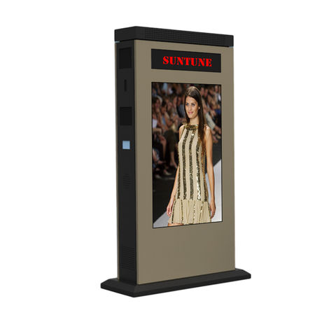 All weatherproof digital information display 65 inch touch kiosk ...
