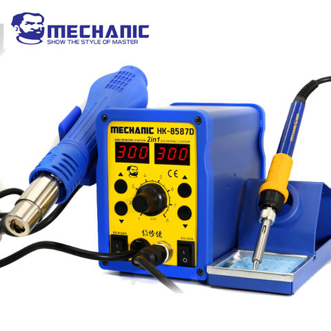 MECHANIC Hot Air Blower Rework Station Heat Gun 2-in-1 Intelligent LCD ...