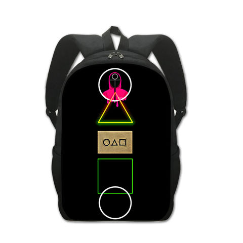 China Customized Polyester Bag Print Student Schoolbag Squid Game ...