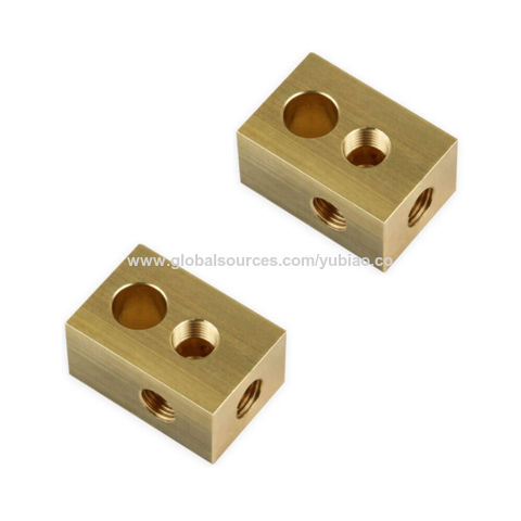 CNC Machining Brass CNC 3D Printer Heating Block Brass Heater for ...
