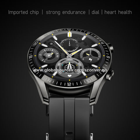 Double Buttons 1.28'' Round SMARTWATCH 230mah Battery Capacity Real ...