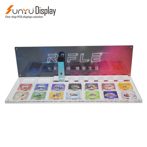 Acrylic counter top e-cigarette display rack acrylic electronic liquid ...