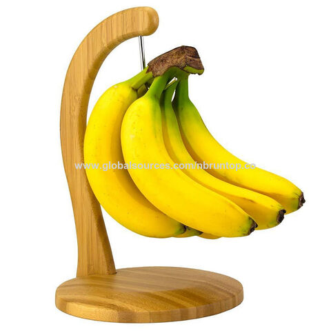 Buy Wholesale China Bamboo Fruit Trays,banana Hanger Holder Stand With ...