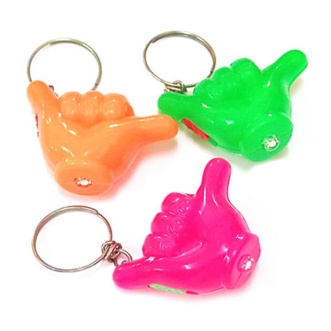 China 2015 high quality and new design of plastic hand-shaped keychains ...