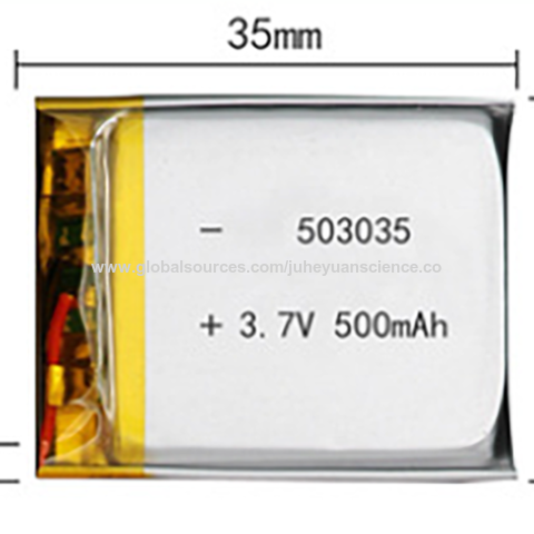 Buy Wholesale China Quick Shipping 3.7v 500mah 503035 Rechargeable Li ...