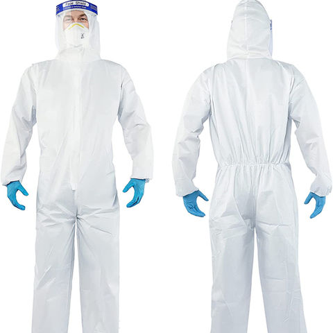 Buy Wholesale China Disposable Protective Coverall Hazmat Suit Heavy ...