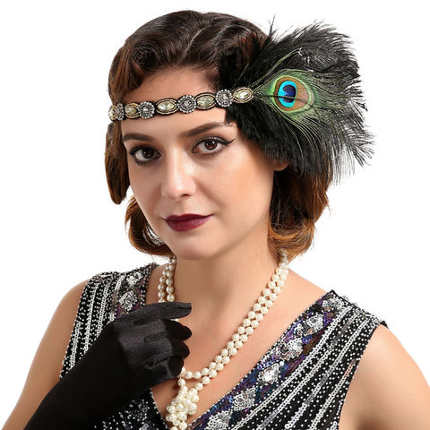 Peacock Feathers Peacock Feather Headband Bohemian Hairband Hippie ...