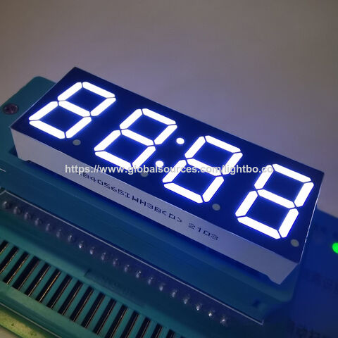 Buy Wholesale China Ultra-white Four-digit 7 Segment Led Clock Display 0.56" Common Anode For ...