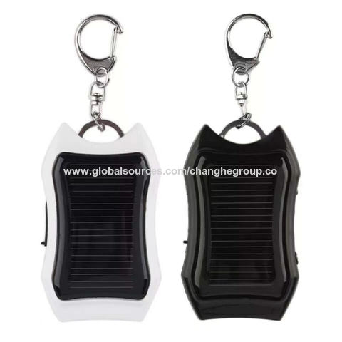 China 1200mAh Portable Mini USB solar powerbank keychain power bank on ...