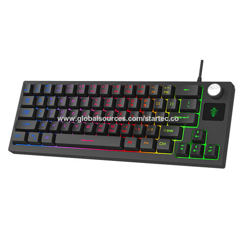 China 60% Membrane Keyboard with Rotary Knob, with backlight and ...