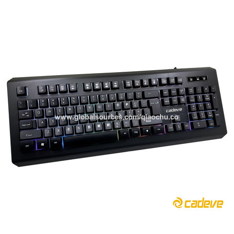 High Quality Cheap Price Gaming Keyboard with Rainbow LED Backlit Wired ...