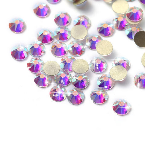 Buy Wholesale China Light Colors Crystal Silver Base Round Rhinestones ...