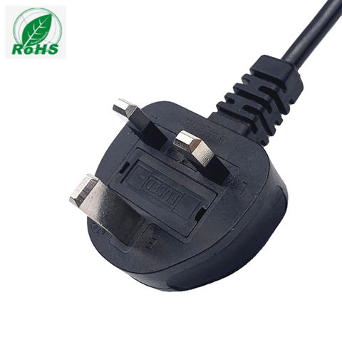 China UK Power Cord 3 Pin Plug BSI Electric Extension Cord on Global ...