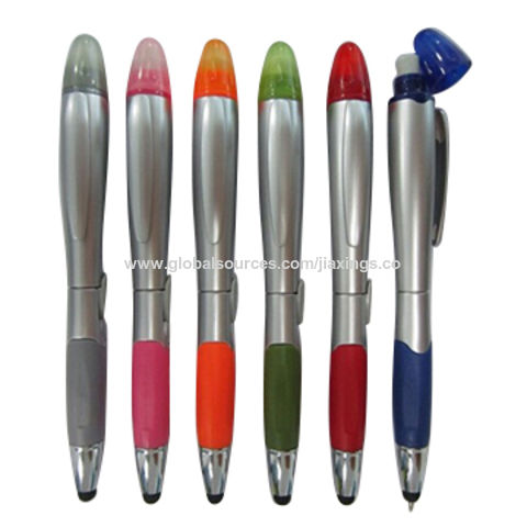 China Eco-friendly and useful ballpoint pen with ink and eraser on ...