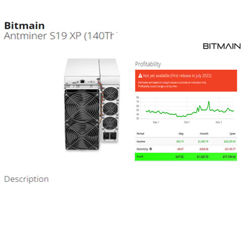 Pre-order Bitmain Antminer S19 XP 140Th Mining Machine 3010W S19XP 140T ...