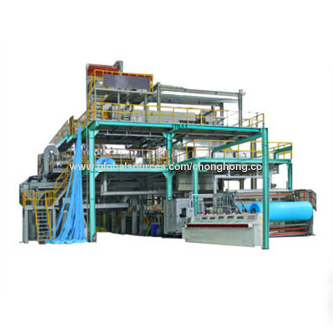 SMS Spunbond Nonwoven Production Line, SMS Spunbond Nonwoven Machine ...