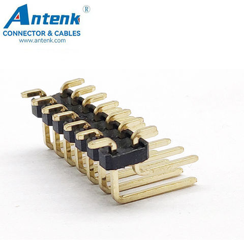 Buy Wholesale China 1.27mm Right Angle Smt Type Dual Row Pin Header ...