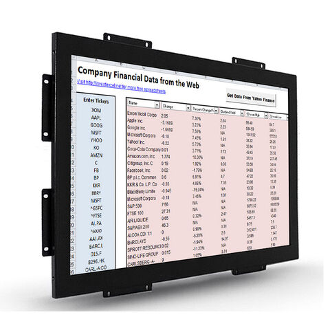 Embedded Industrial Metal Case 21.5Inch TFT Lcd Open Frame Projected ...