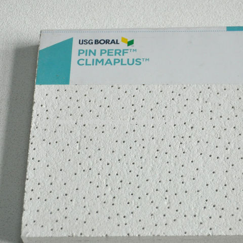 Pin Perf surface 16mm climaplus acoustical ceiling board, mineral fiber ...