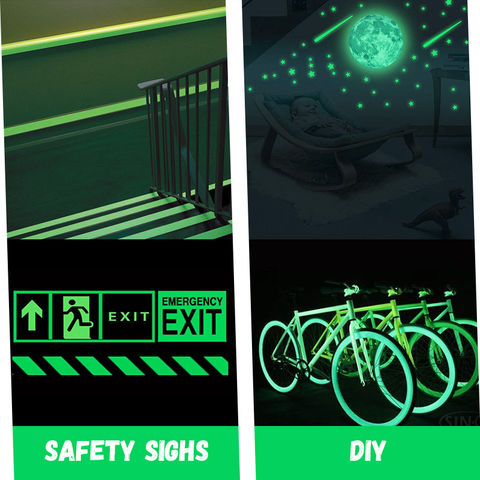China Hot sale products luminous tape pvc night glow vinyl wrap glow in ...