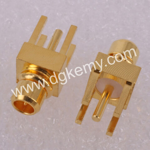 China MMCX Male Vertical Plug for PCB Mount Connector Layout 2.54mm ...