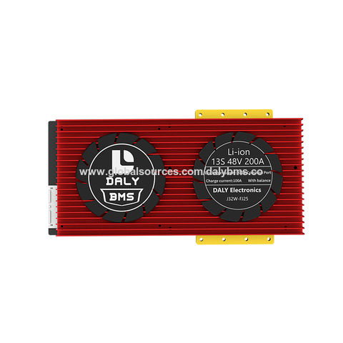 China Li-ion BMS 13S 200A 48v common port Balance For Rechargeable 3.7V ...