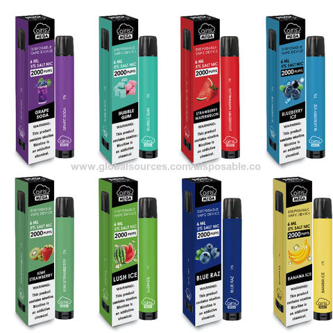 China Original 2000 Puff Plus Airis Mega Fume Ultra Dispossable Vape ...