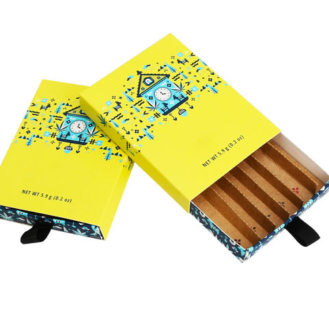 Customized cigarette packaging paper box with kraft paper insert ...