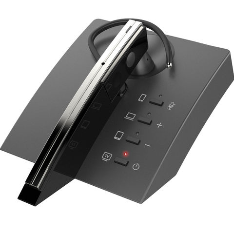 Business Conference Headset with Dul-Mic Noise Cancelling Single-Sided ...