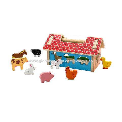 Buy Wholesale China Montessori Educational Play Set Wooden Animal Shape ...
