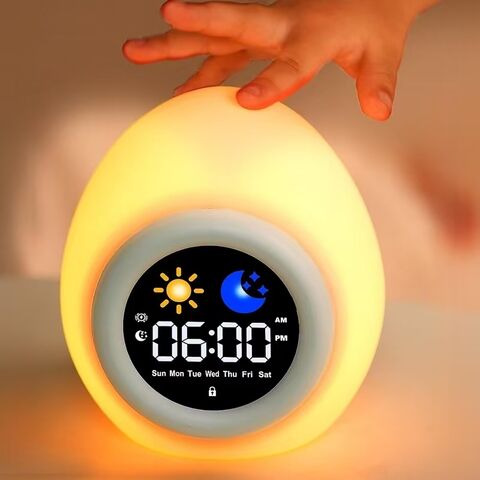 Ready To Rise Children's Sleep Trainer Night Light With Sound Machine ...