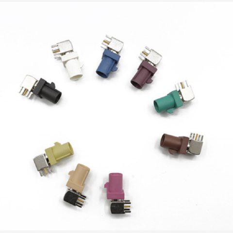 Customized FAKRA plate socket connectors Vehicle antenna interface PCB ...